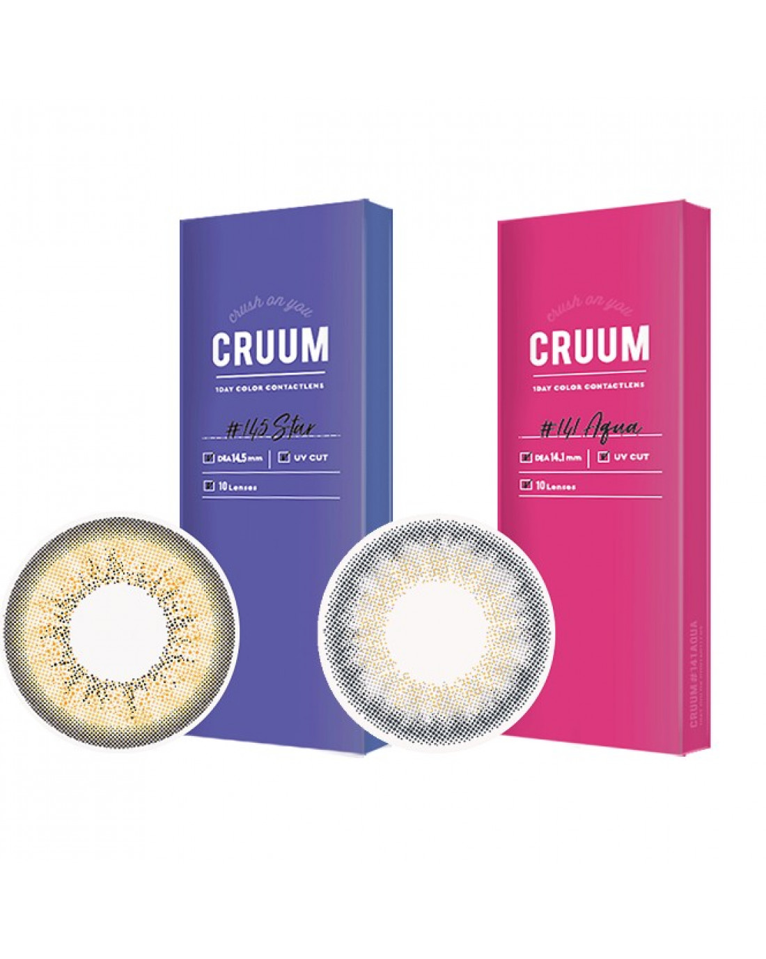晶碩〈CRUUM〉彩色日拋【10片裝】2盒